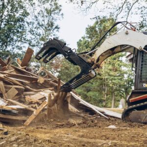 Titan Attachments Skid Steer 72-in Demolition Grapple Bucket Attachment, Heavy-Duty Series