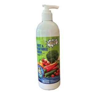 fruit and veggie wash - scent-free fruit and vegetable wash with no discernible aftertaste for cleaning produce, concentrated produce wash formula