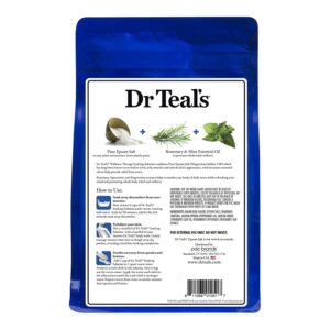 Dr. Teal's Salt Bath Soak Variety Gift Set (2 Pack, 3lbs Ea.) - Relax & Relief Eucalyptus & Spearmint, & Wellness Therapy Rosemary & Mint - Blended with Pure Epsom Salt - Relieve Stress at Home