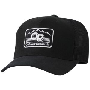 outdoor research advocate trucker cap – snap closure & breathable mesh back with vintage design