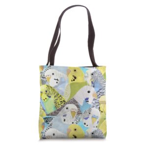 Budgie Parakeets Tote Bag