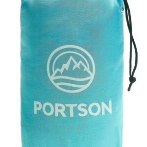 Portson Camping Hammock - Based in Madison - Double Hammock for Backpacking, Travel, Hiking - Portable Hammock - Tree-Friendly Straps Included