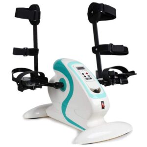 fitness motorized pedal exercise bike with leg protector, electric pedal exerciser, electronic physical therapy rehab bike trainer for the elderly and seniors