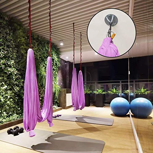 Kesen 2Pcs Wall And Ceiling Mount Bracket For Aerial Yoga Suspension Straps Gymnastic Rings Swings Hammock Resistance Band Battle Rope Mount