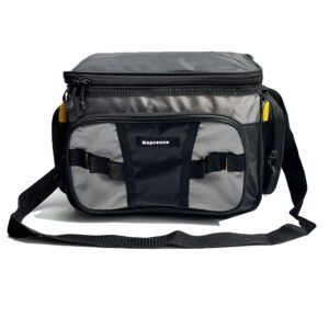 raprance soft-sided fishing tackle bag for saltwater or freshwater