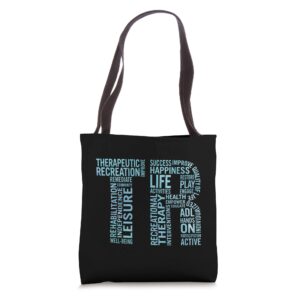 recreational therapist rt month gift therapeutic recreation tote bag