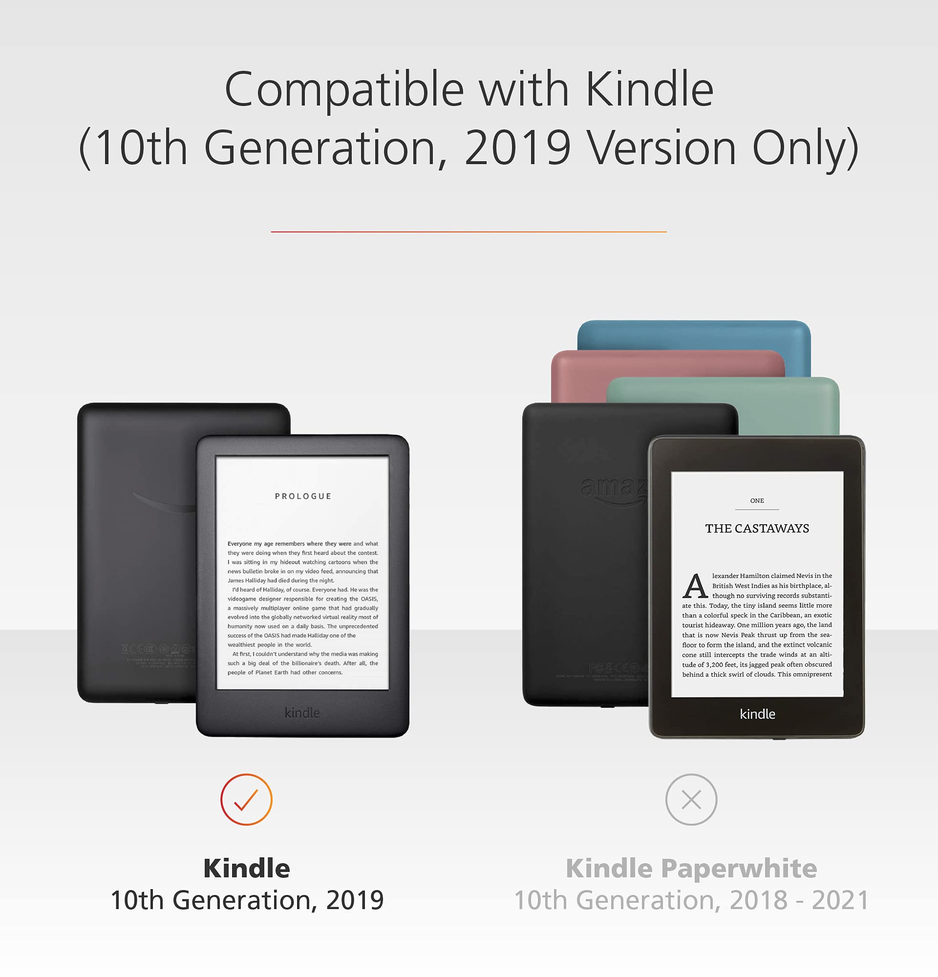 Made For Amazon Case, in Raspberry, with Screen Protector for Kindle 10th Generation - 2019 release