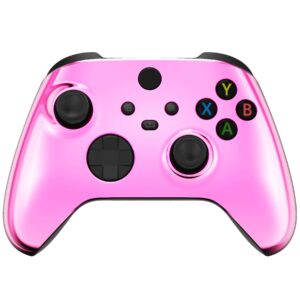 extremerate custom shell for xbox core wireless controller - revamp your gaming gear - chrome pink replacement game acessories cover faceplate for xbox series x & s control [controller not included]