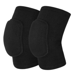 mclako knee pads knee guards soft breathable knee pads kids knees protective,knee braces for volleyball yoga knee pads dance knee pads knee brace knee support for men knee sleeves full black(l)