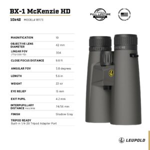 Leupold BX-1 McKenzie HD Binoculars, 10x42mm (181173)