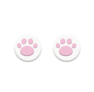 2pcs thumb stick grips cap cover joystick grip caps replacement for ps5 ps4 xbox one xbox 360 wii u ns pro cat paw cute pink