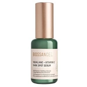 biossance squalane + vitamin c dark spot serum. powerful, lightweight serum with 10% vitamin c to brighten skin, fade dark spots, reduce pigmentation and prevent discoloration (1.01 ounces)