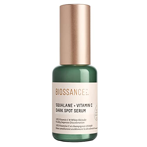 Biossance Squalane + Vitamin C Dark Spot Serum. Powerful, Lightweight Serum with 10% Vitamin C to Brighten Skin, Fade Dark Spots, Reduce Pigmentation and Prevent Discoloration (1.01 ounces)