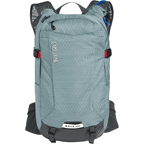 CamelBak Women's M.U.L.E. Pro 14 Bike Hydration Backpack 100oz - Body Mapping Technology, Mineral Blue/Charcoal