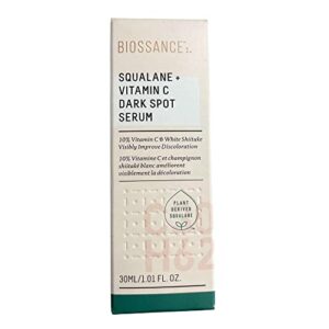 Biossance Squalane + Vitamin C Dark Spot Serum. Powerful, Lightweight Serum with 10% Vitamin C to Brighten Skin, Fade Dark Spots, Reduce Pigmentation and Prevent Discoloration (1.01 ounces)