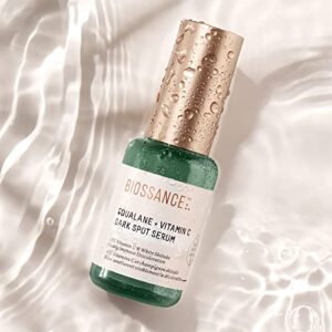 Biossance Squalane + Vitamin C Dark Spot Serum. Powerful, Lightweight Serum with 10% Vitamin C to Brighten Skin, Fade Dark Spots, Reduce Pigmentation and Prevent Discoloration (1.01 ounces)