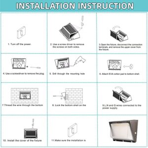 Dimmable 120W LED Wall Pack Light with Dusk to Dawn Photocell,16800LM Outdoor Security Lighting, Commercial Wall Mount Lights for Building