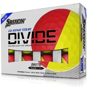 srixon golf q-star tour divide yellow/red