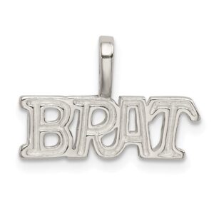 sterling silver brat pendant qqc4596