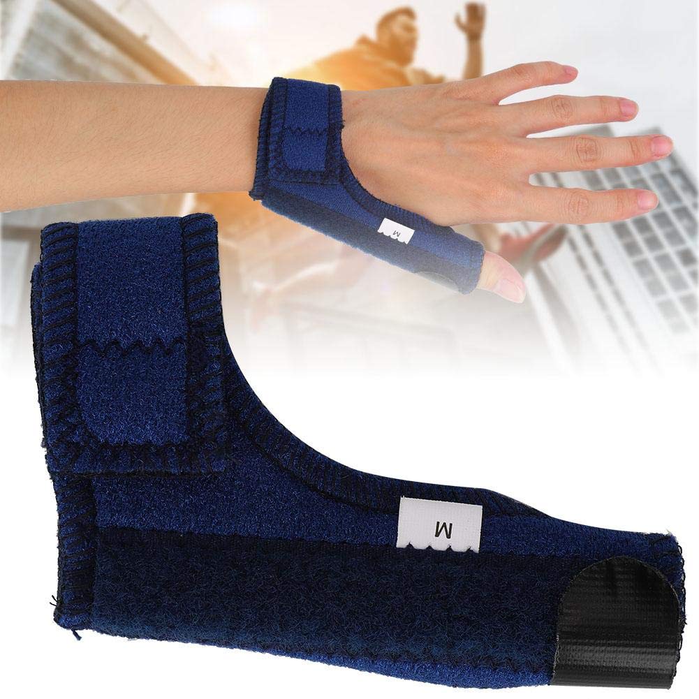 Breathable Thumb Stabilizer Support Brace, Thumb Spica Splint, for Easing Pain Fixing Thumb Knuckle(M)