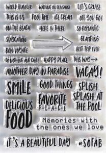 elizabeth craft designs clear stamp phrs, vacay phrases