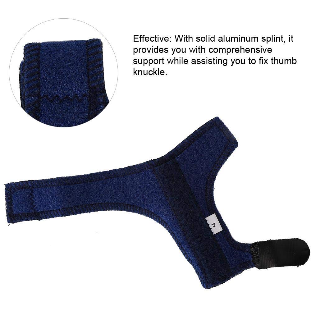 Breathable Thumb Stabilizer Support Brace, Thumb Spica Splint, for Easing Pain Fixing Thumb Knuckle(M)