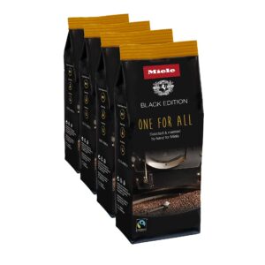 Miele Black Edition One For All Hand-Selected & Hand-Roasted Whole Coffee Beans - USDA Organic, Fair Trade Certified - 8.8 oz (250g)