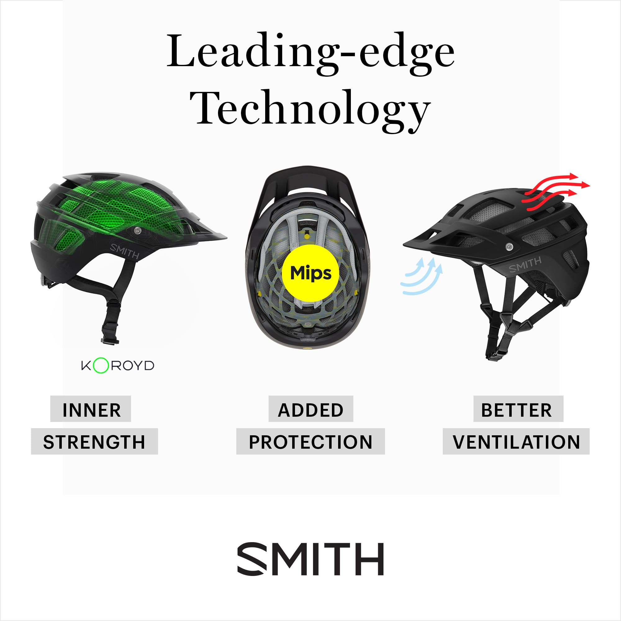 SMITH Forefront 2 MTB Cycle Helmet – Adult Mountain Bike Helmet with MIPS Technology – Lightweight Impact Protection for Men & Women – Adjustable Visor – Matte Black, Large