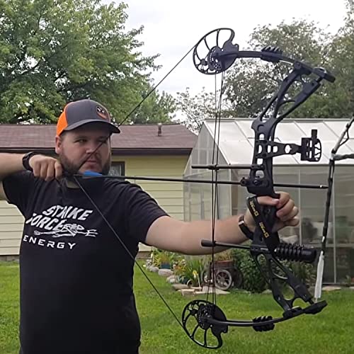 Sanlida Archery Dragon X8 RTH Compound Bow Package for Adults and Teens,18”-31” Draw Length,0-70 Lbs Draw Weight,up to IBO 310 fps,No Bow Press Needed,Limbs Made in USA,Limited Life-time Warranty