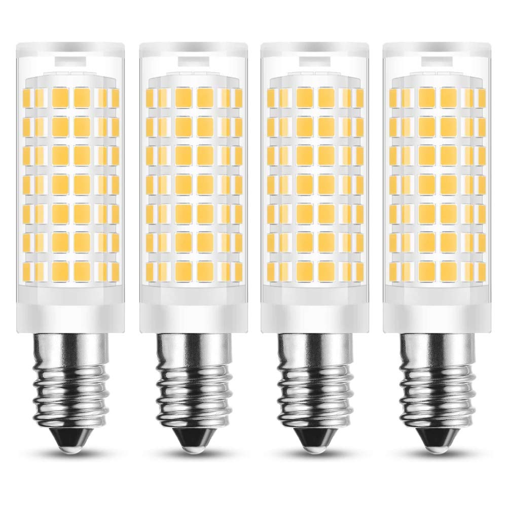 LAOYEBAOHE E14 Cooker Hood Bulbs European Base,Range Hood Light Bulbs AC110V-130V for Refrigerator Cooker Hood Sewing Machine light Daylight White, 4-Pack