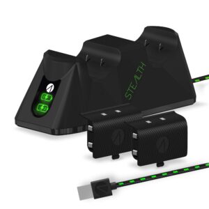 stealth sx-c100 x twin charging dock for xbox series x/s - black (xbox series x)