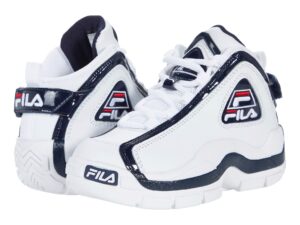 fila grant hill 2 (little kid) white/fila navy/fila red 1 2.5 little kid m