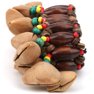 RiToEasysports African Nut Shell Bracelets,African Tribal Bracelet African Tribal Drum Bracelet