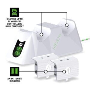 Stealth Sx-C100 X Twin Charging Dock for Xbox Series X/S - White (Xbox Series X)