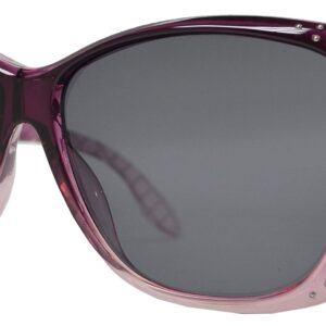 PZ - Polarized Sunglasses Wear to Cover Over Prescription Glasses UV Protection Rhinestones (Purple Fade + Polarized Grey)