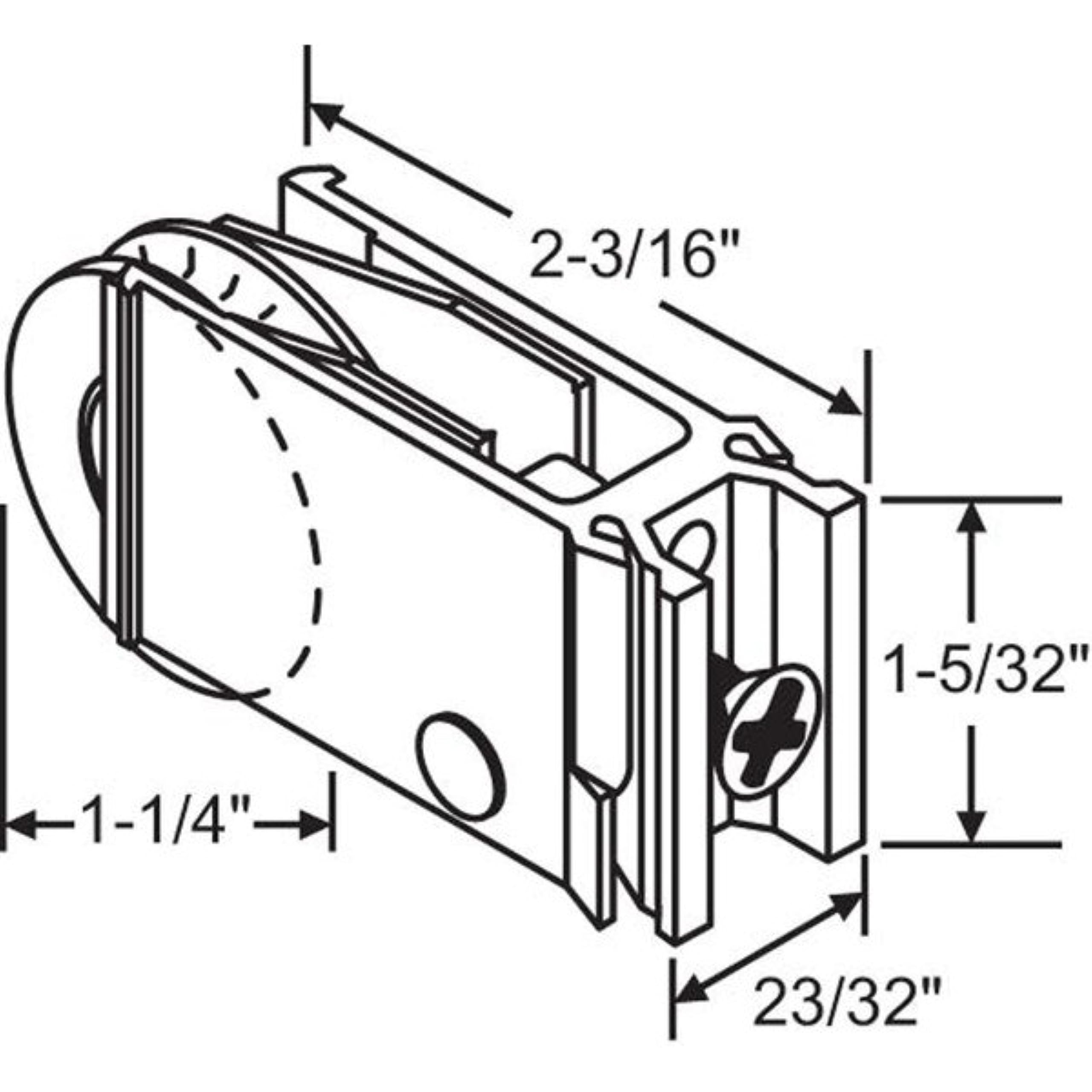 Barton Kramer Miller Roller for Sliding Glass Doors | Roller Replacement for Patio Glass Door Repair | Stainless Steel | Precision Bearing Wheel - Fix Sliding Doors (DR-109-SP)