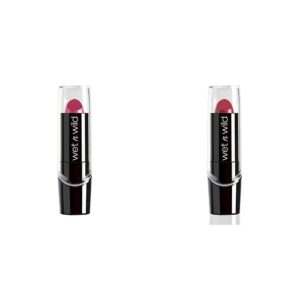 wet n wild silk finish lip stick, retro pink with silk finish lip stick, just garnet