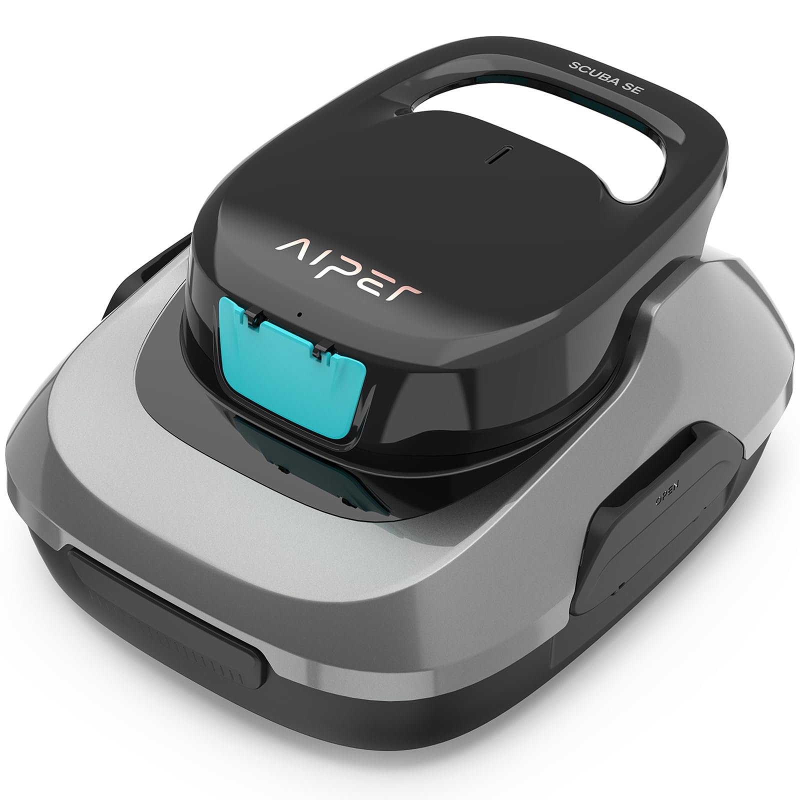 AIPER Scuba SE Robotic Pool Cleaner, Cordless Robotic Pool Vacuum, Lasts up to 90 Mins, Ideal for Above Ground Pools, Automatic Cleaning with Self-Parking Capabilities…