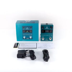 FLAMMA FS21 Stereo Guitar Looper Pedal Drum Machine with Screen 160 Minutes Loop Recording Capacity 100 Drum Grooves Support Software Editing