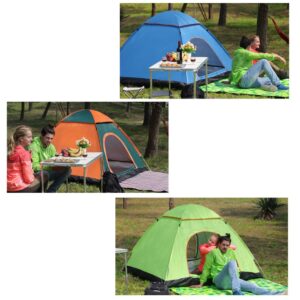 LHLHO 2 Person Instant Pop Up Lightweight Camping Tent, Outdoor Easy Set Up Automatic Family Travel Tent,Portable Backpacking Waterproof Windproof Anti-UV Sun Shelter Tent (Blue)