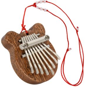 8 key mini kalimba thumb piano, portable mbira finger piano best gift for kids, birthday, christmas, beginner, party