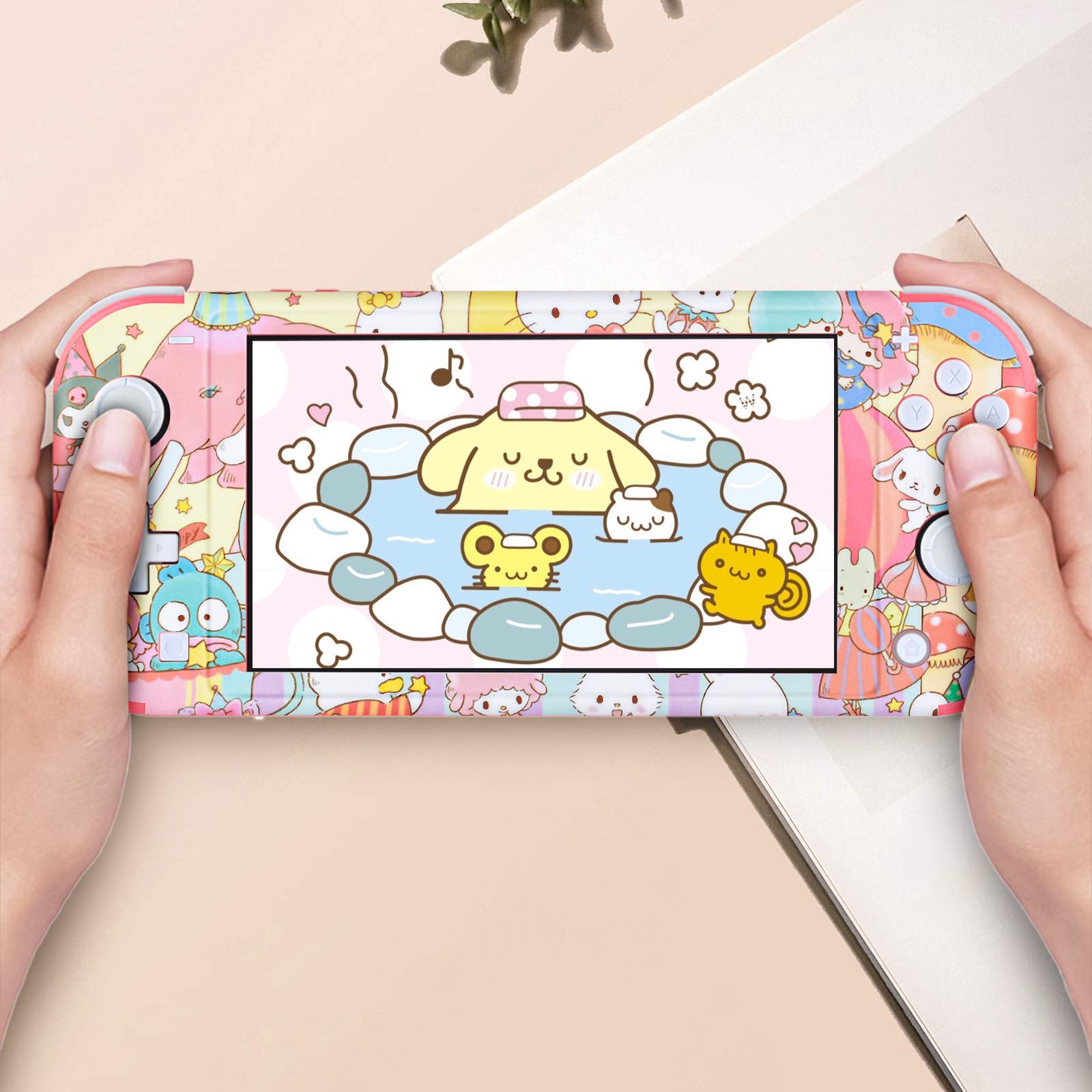 DLseego Switch Lite Skin Sticker Pretty Pattern Full Wrap Skin Protective Film Sticker Design for Nintendo Switch Lite-Party