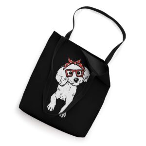 Poodle Polka Dots Bandana Dog Lover Owner Girls Women Gift Tote Bag