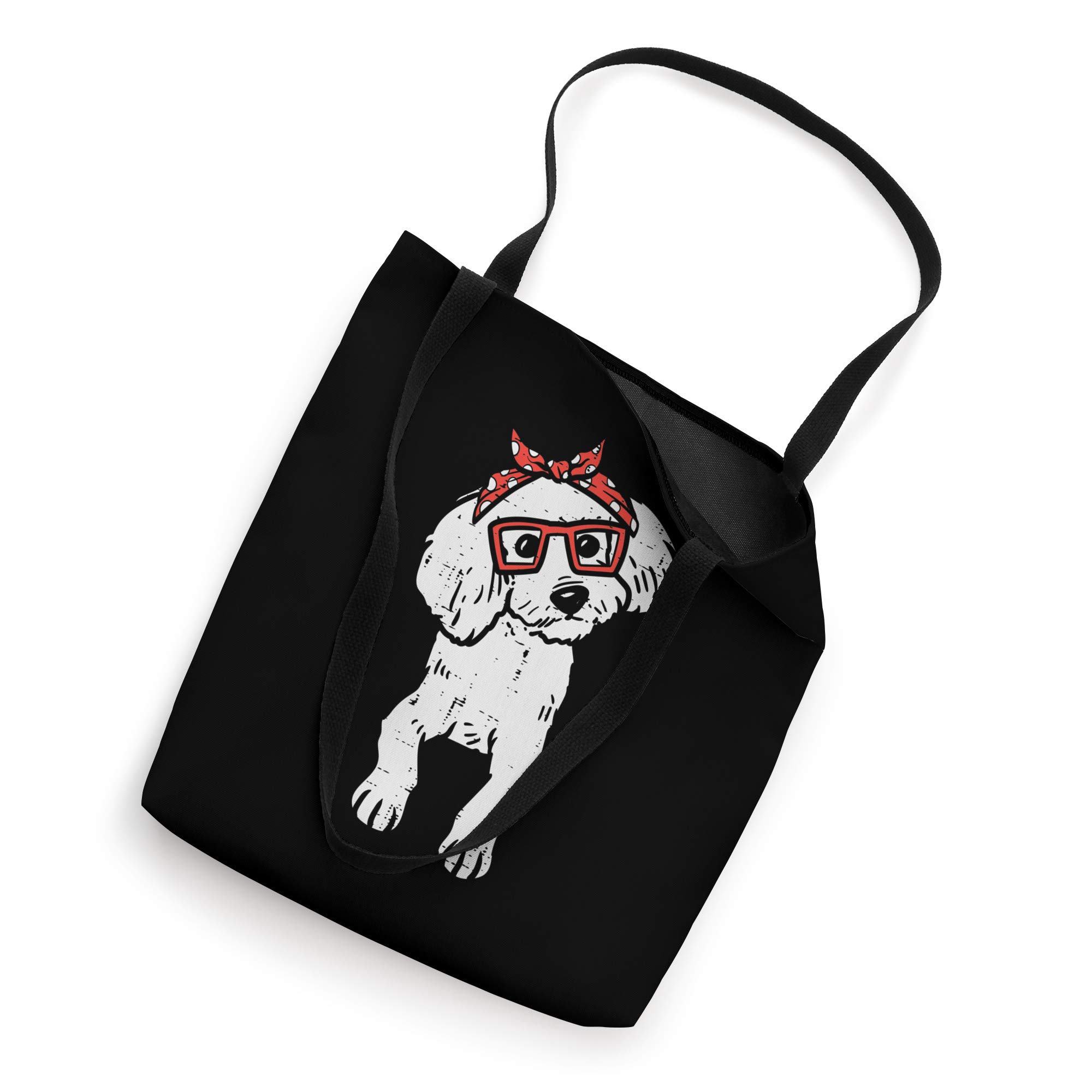 Poodle Polka Dots Bandana Dog Lover Owner Girls Women Gift Tote Bag