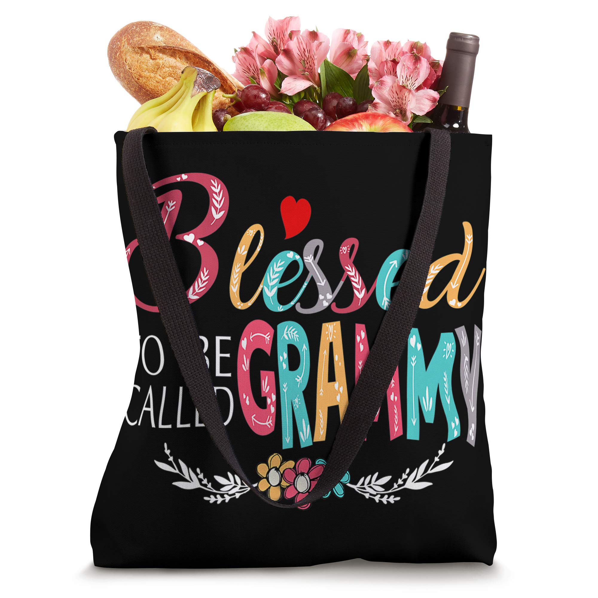 Blessed to be called Grammy Colorful For Grandma Tote Bag