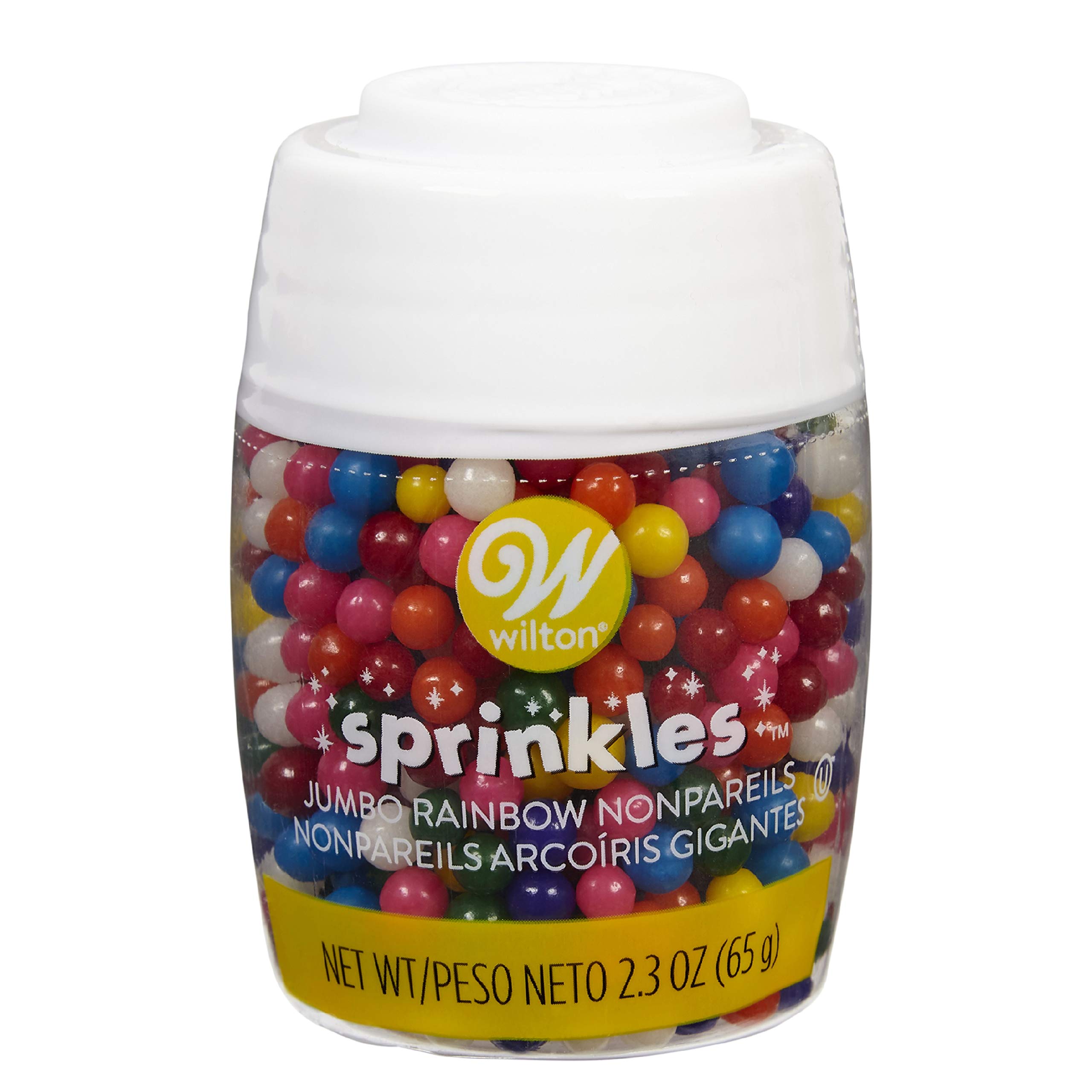 Wilton Rainbow Jumbo Nonpareil Sprinkles, 2.3 oz.