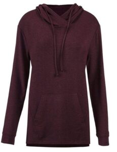 cabi hype burgundy hoodie (l)