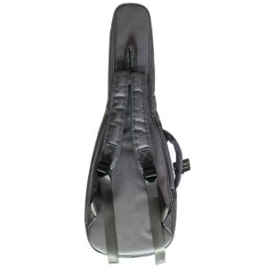 MUSIC FIRST Original Design, Fit for 3/4 and 4/4 Full Size Violin, Waterproof, 18mm Padded Space Grey Ballistic Nylon Violin Bag, Soft Violin Case, Violin Backpack, Max bow length 74cm (29 inch)