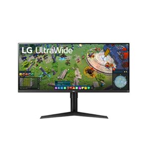 lg 34wp65g-b 34-inch fhd (2560 x 1080) ultrawide computer monitor, ips, vesa displayhdr 400, hdr10, 75hz, amd freesync, hdmi, displayport, usb type-c, 3-side borderless, tilt/height stand, black