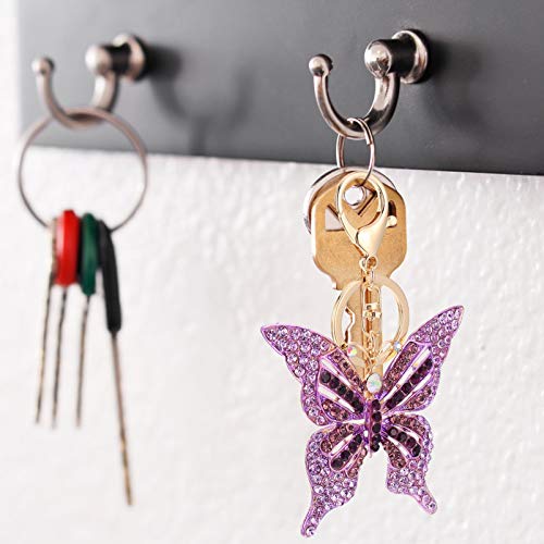 Butterfly Key Chains Butterfly Key Chain Pendants Alloy Key Chain Pendant for Women Purple